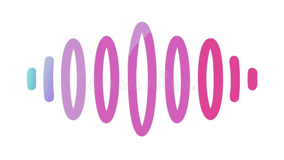 Abstract Circular Audio Waveform or Voice Pattern, Vector Design ...