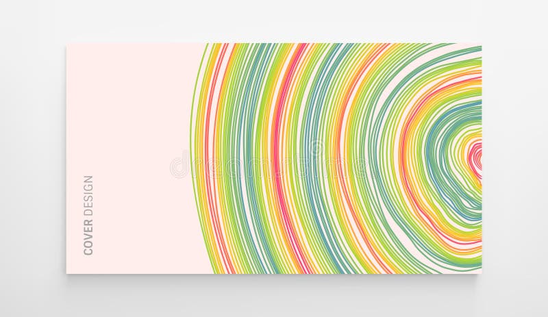 Abstract Circular Background with Many Thin Lines. Many Random Circle ...