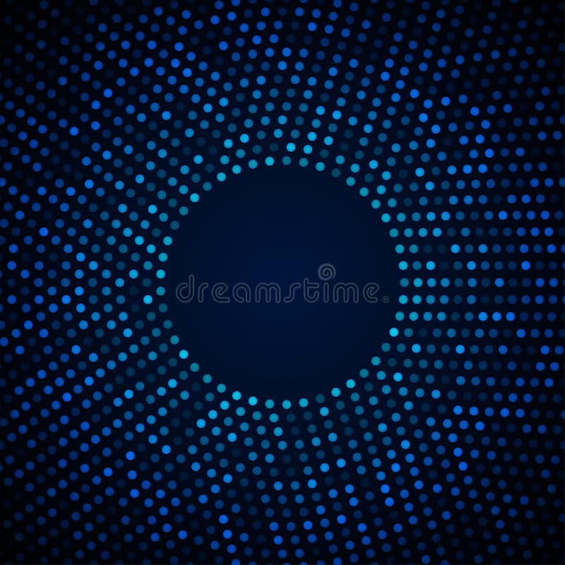 Abstract Circular Blue Background. Stock Vector - Illustration of ...