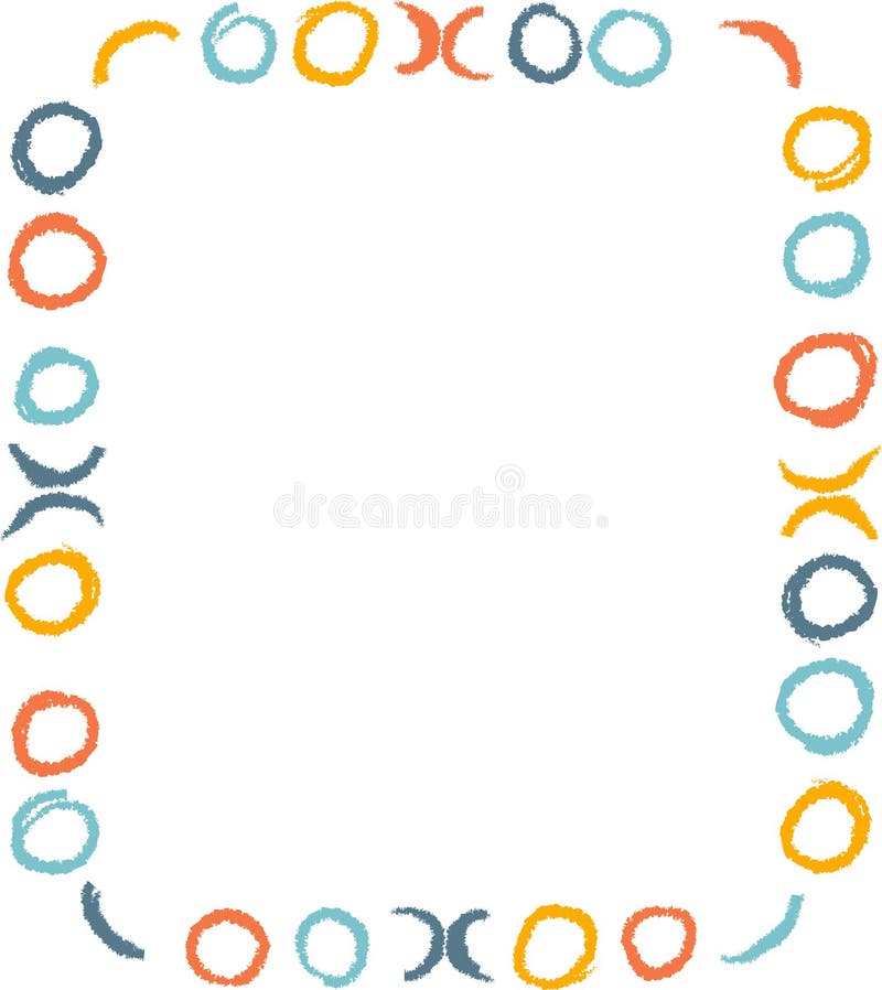 Abstract Circular Border Frame Stock Vector - Illustration of template ...