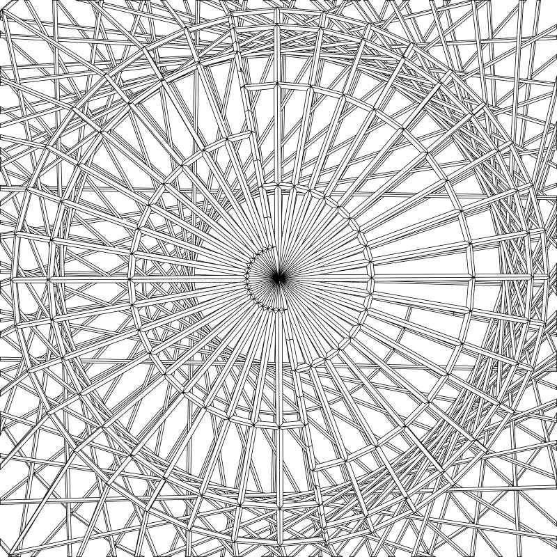 Abstract Circular Construction Structure Vector Stock Vector ...