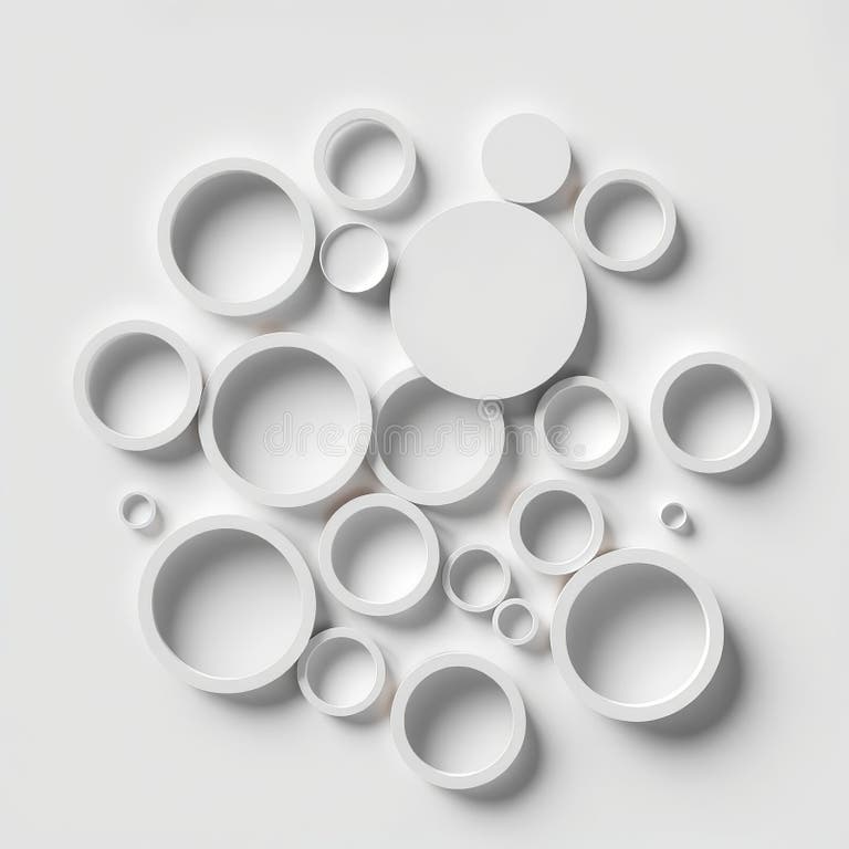 Abstract Circular Cutout Backgrounds Minimalist Geometric Shapes for ...