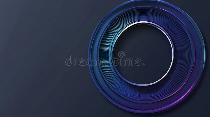 Abstract Dark Blue Circular Pattern Concentric Rings Texture Stock ...