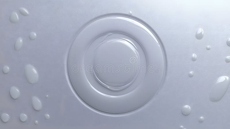 Abstract Circular Design with White Liquid Texture Stock Illustration ...