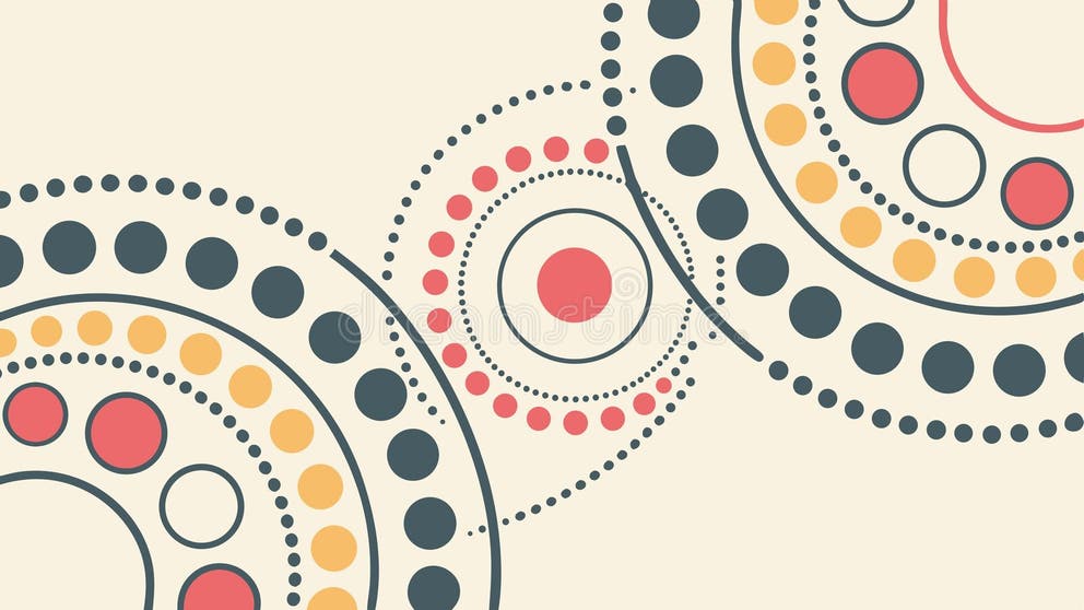 Abstract Circular Dot Pattern, Flowing Concentric Design, Vector Design ...