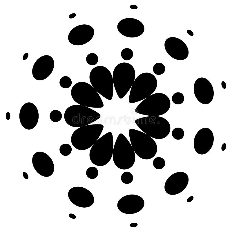 Abstract Circular, Dotted Element. Stock Illustration - Illustration of ...