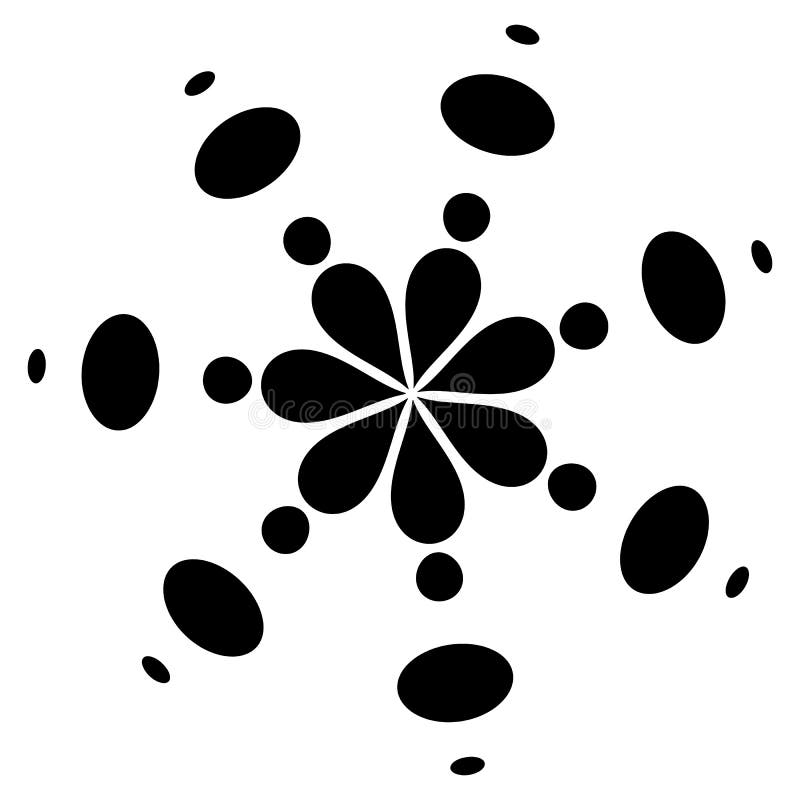 Abstract Circular, Dotted Element. Stock Illustration - Illustration of ...