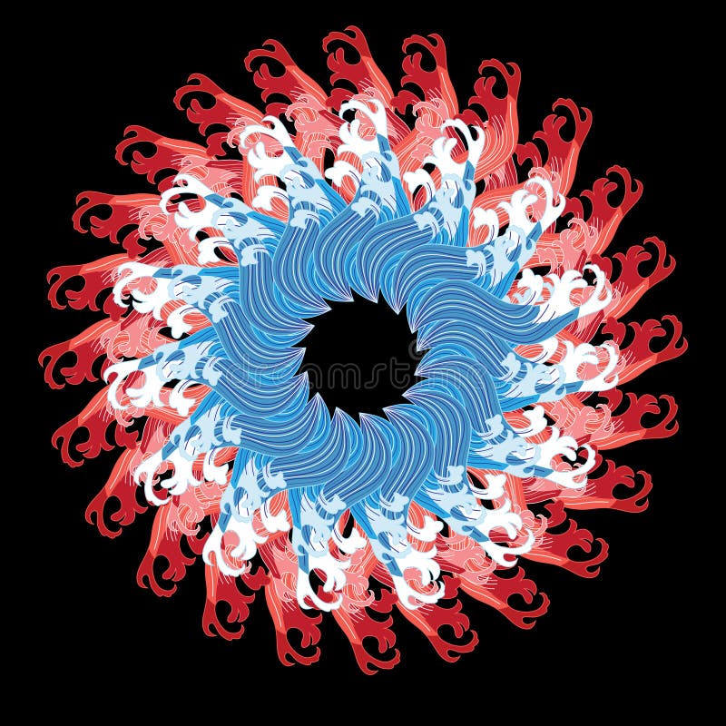 Abstract circular element stock vector. Illustration of circular - 67717687