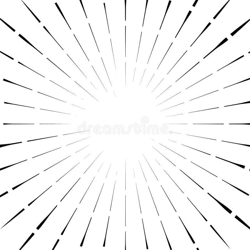 Abstract Circular Element, Radial Lines Shape. Geometric Element Stock ...