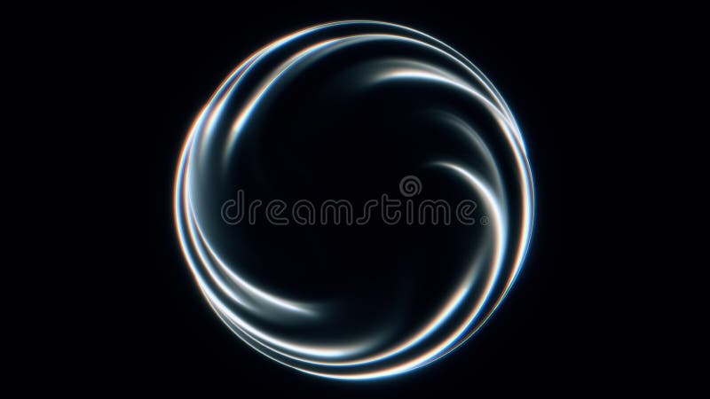 Abstract Circular Fractal Formation Background Rendering Stock ...