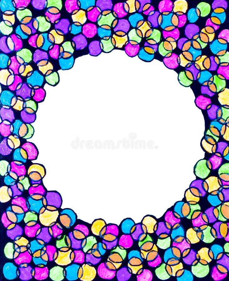 Abstract circular frame stock illustration. Illustration of lines ...