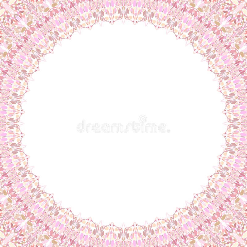 Abstract Circular Frame with White Background Stock Vector ...