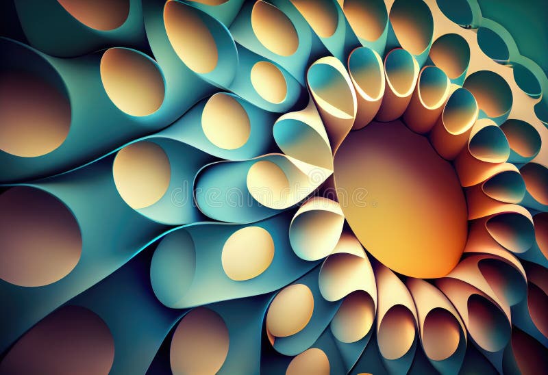 Abstract Circular Geometric Artwork for Creative Graphic Design ...