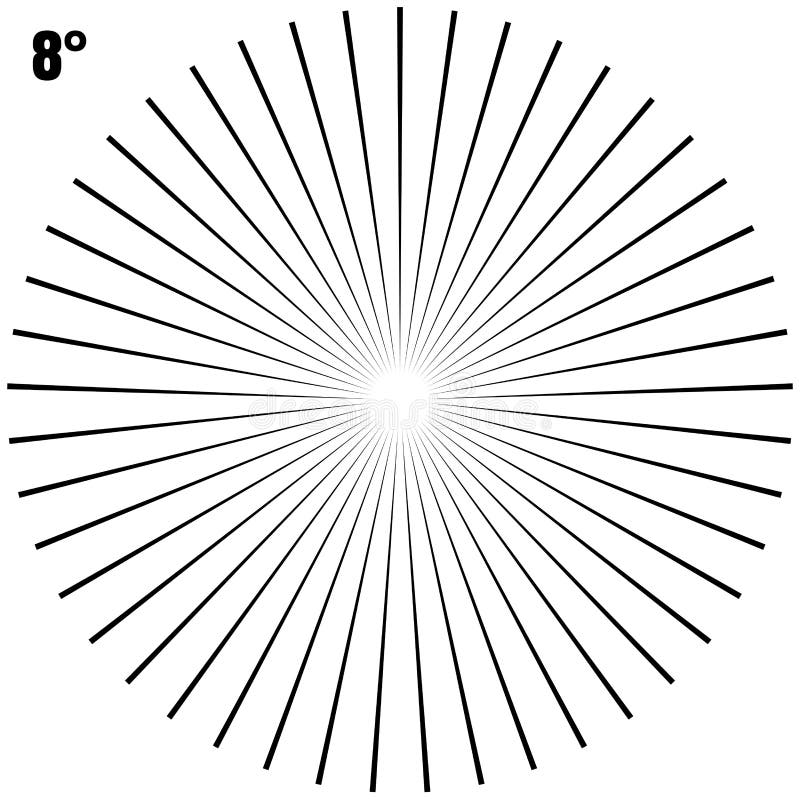 Abstract Circular Geometric Burst Rays on White. EPS 10 Vector Stock ...