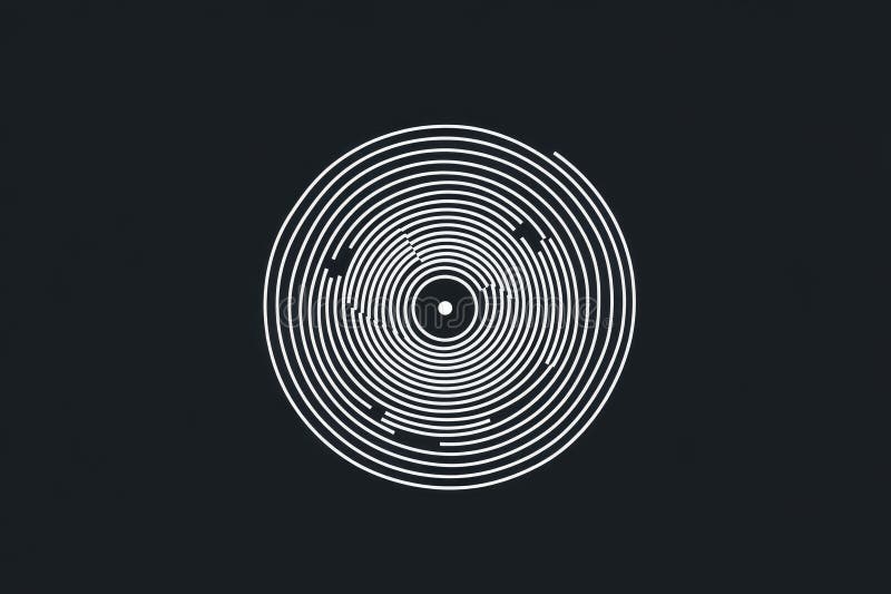 AI-Generated Circular Maze stock illustration. Illustration of abstract ...