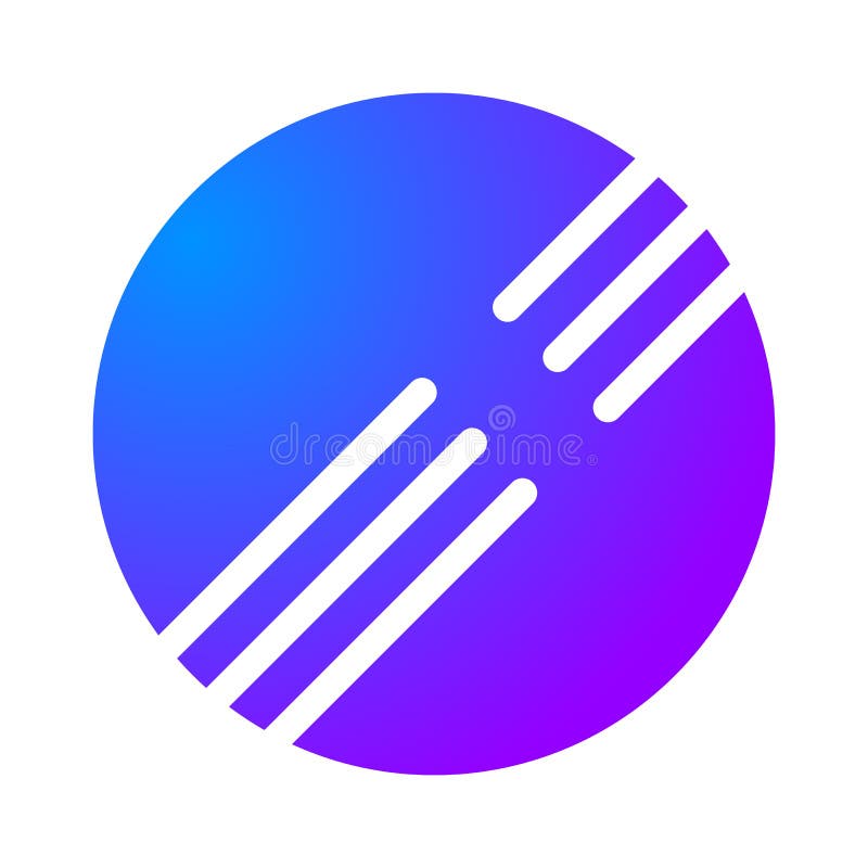 Abstract Circular Logo Design. Modern Icon. Round Shape with Blue ...