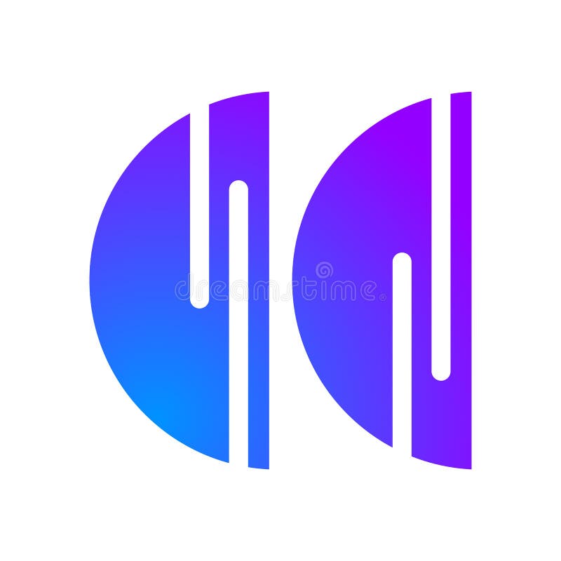 Abstract Circular Logo Design. Modern Icon. Round Shape with Blue ...