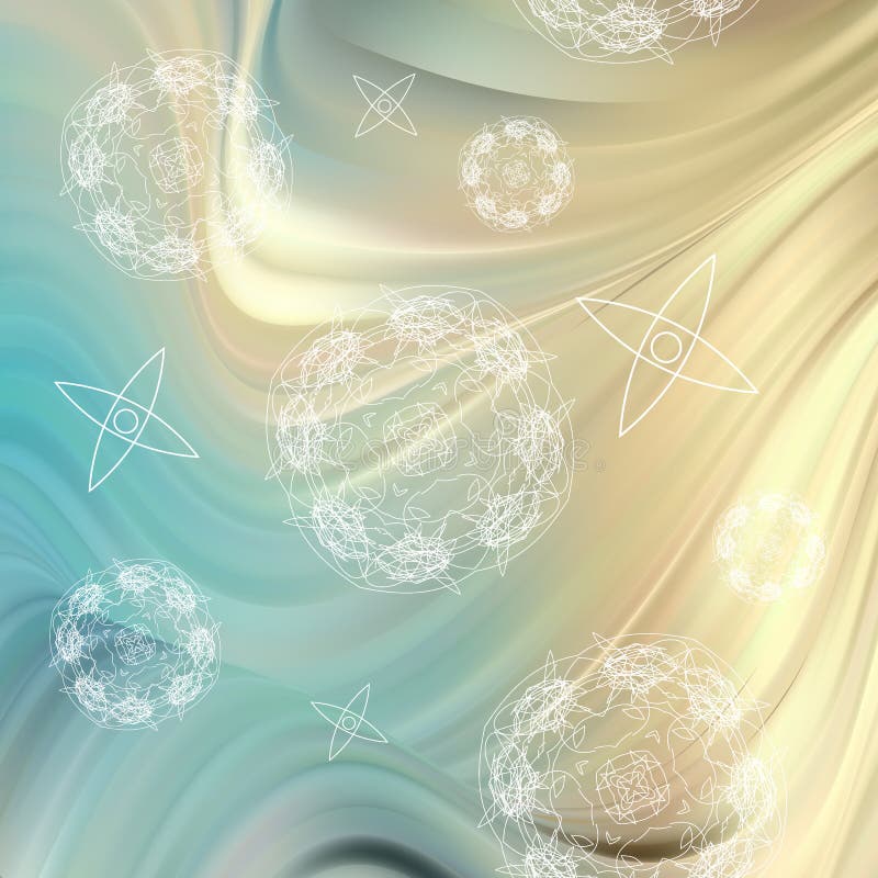 Abstract Circular Pattern on a Bright Background. Vector Illustration ...