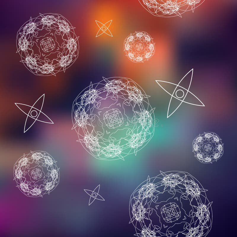 Abstract Circular Pattern on a Bright Background. Vector Illustration ...