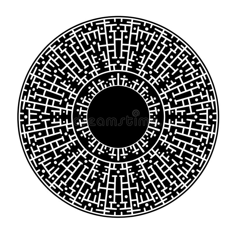 Abstract circular pattern stock vector. Illustration of line - 99166254