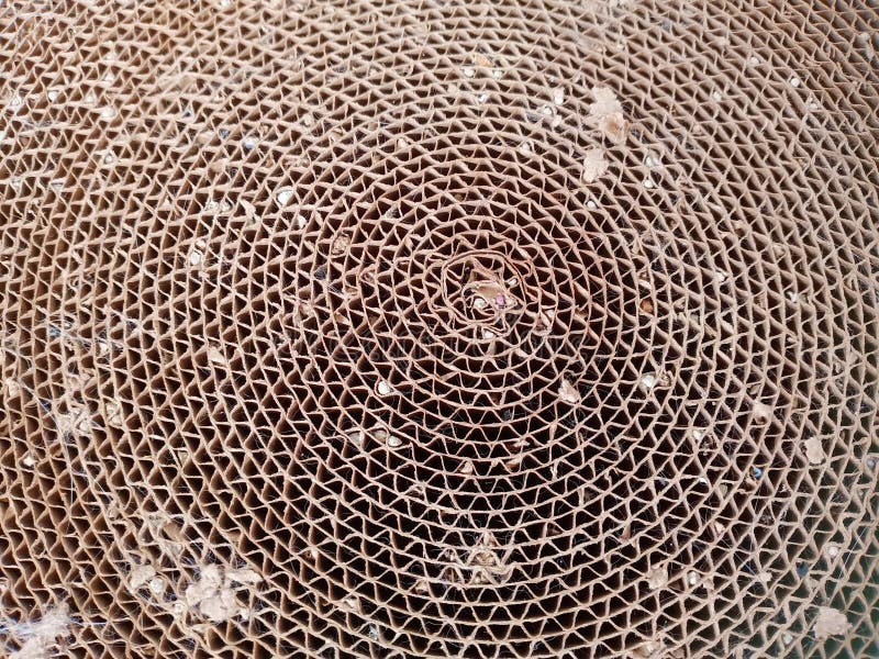 Abstract Circular Pattern of Recycled Cardboard Stock Photo - Image of ...