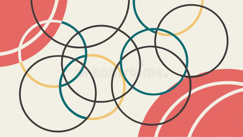 Abstract Circular Patterns Illustration Connection Or Flow Vector Design Generative Ai Stock
