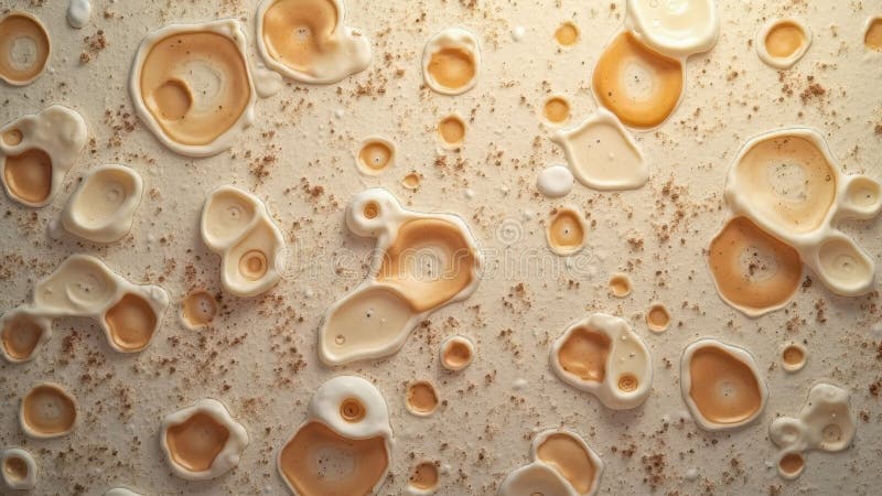 Abstract Circular Patterns on Smooth Surface with Brown Accents Stock ...