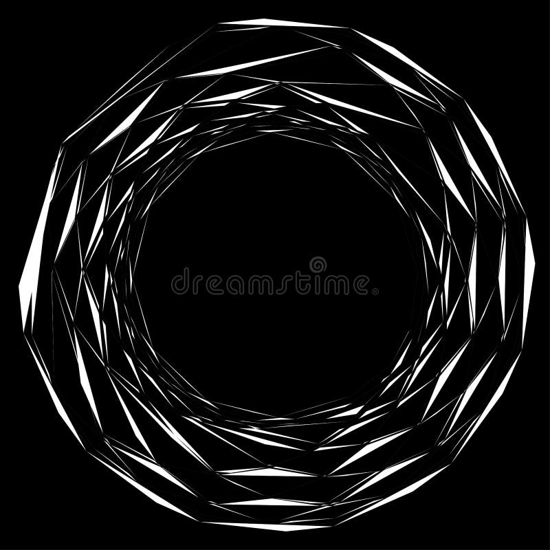 Abstract Circular, Radiating Design Element Vector Stock Vector ...