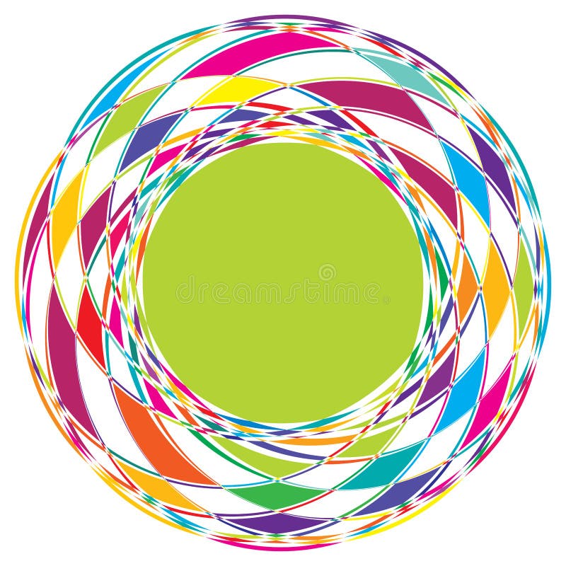 Abstract Circular, Radiating Design Element Vector Stock Vector ...