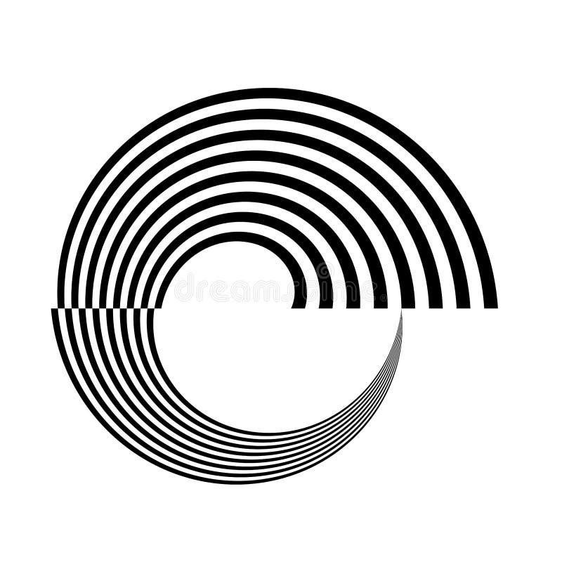 Abstract Circular, Radiating Design Element Vector Stock Vector ...
