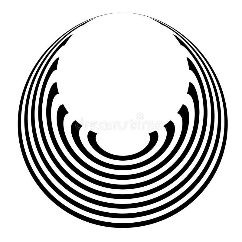 Abstract Circular, Radiating Design Element Vector Stock Vector ...