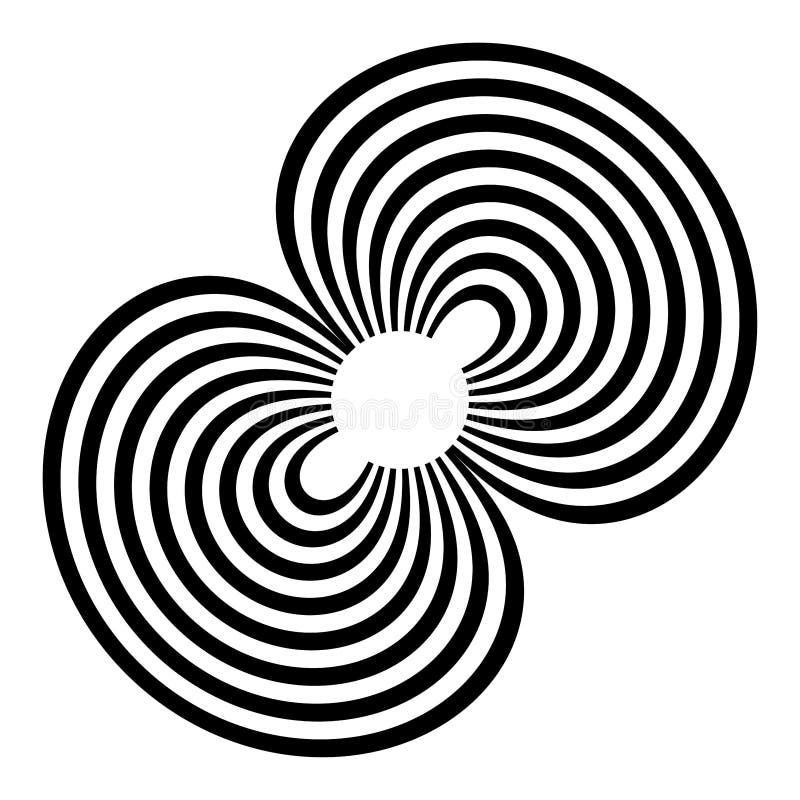 Abstract Circular, Radiating Design Element Vector Stock Vector ...