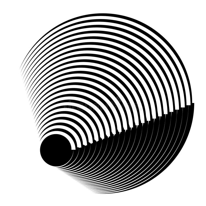 Abstract Circular, Radiating Design Element Vector Stock Vector ...