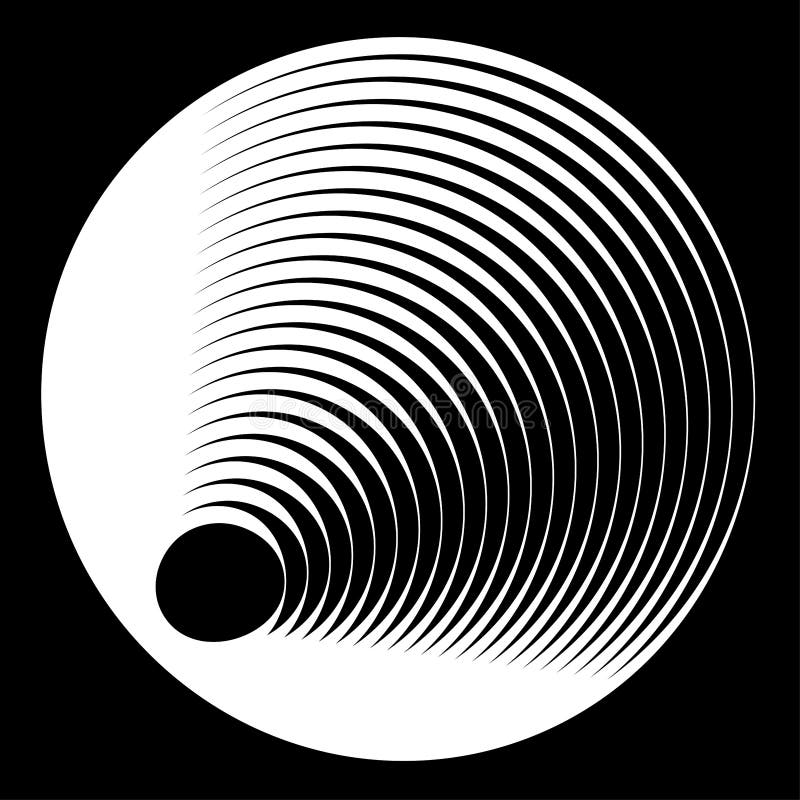 Abstract Circular, Radiating Design Element Vector Stock Vector ...