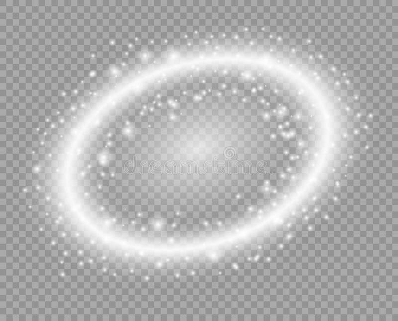 Abstract Circular Ring with Dust Particles. Design Element Isolated on ...