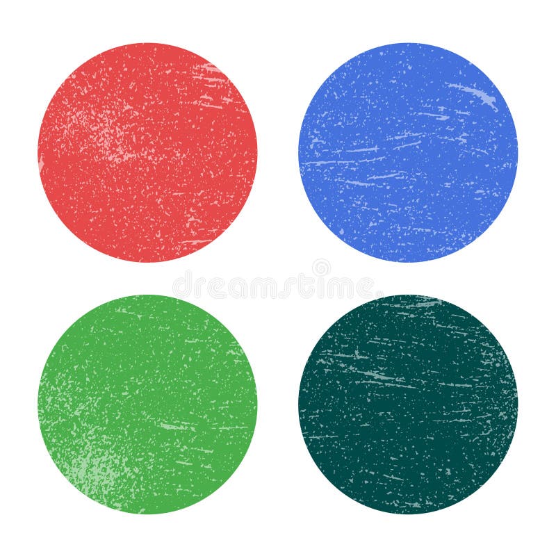 Abstract Circular Shape Design with Grungy Effect Stock Vector ...