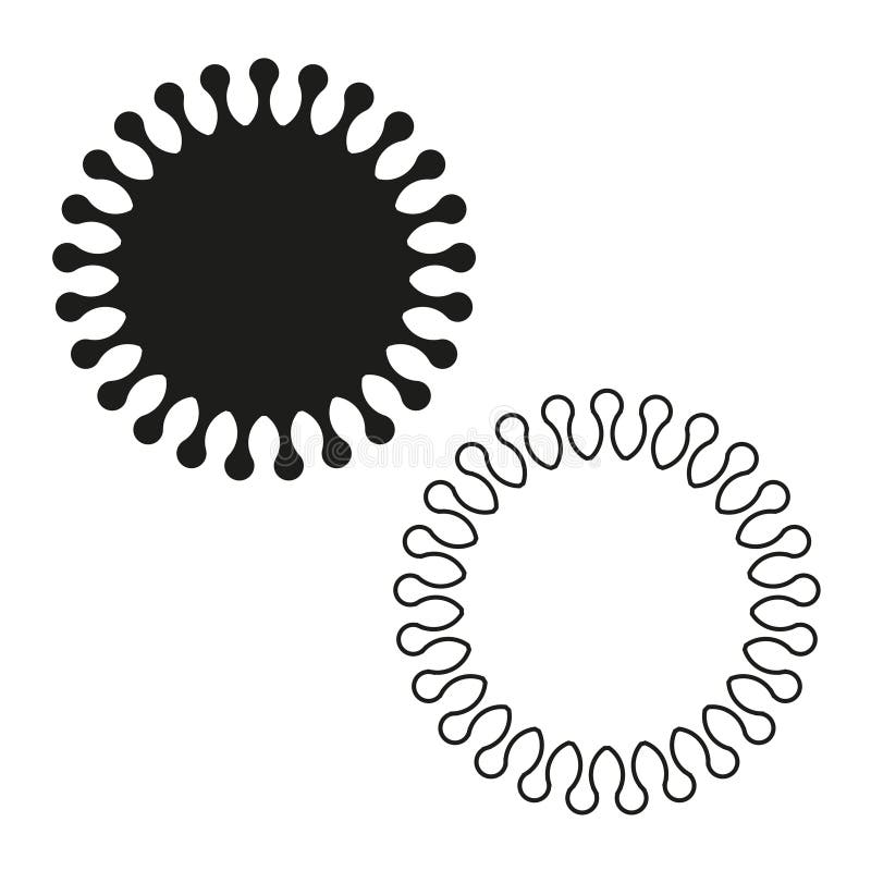 Abstract Circular Shapes. Organic Pattern. Modern Design. Vector Icons ...