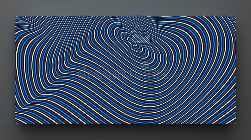 Abstract Circular Striped Background. Pattern with Optical Illusion ...