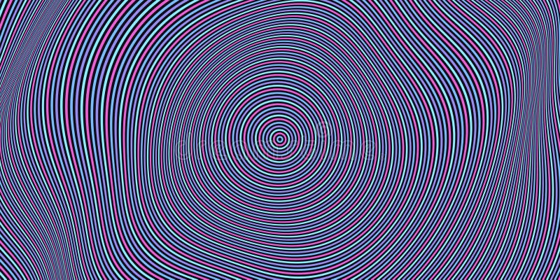 Abstract Circular Striped Background. Pattern with Optical Illusion ...