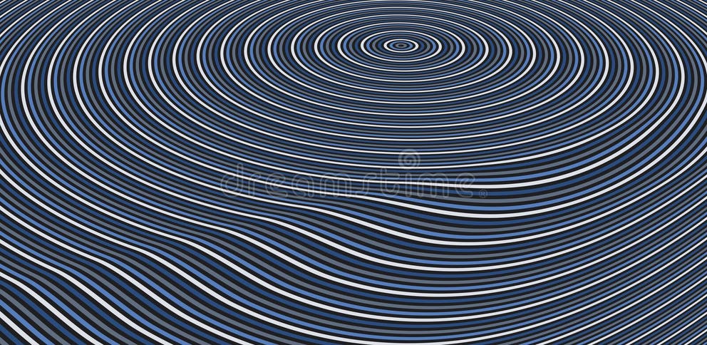Abstract Circular Striped Background. Pattern with Optical Illusion ...