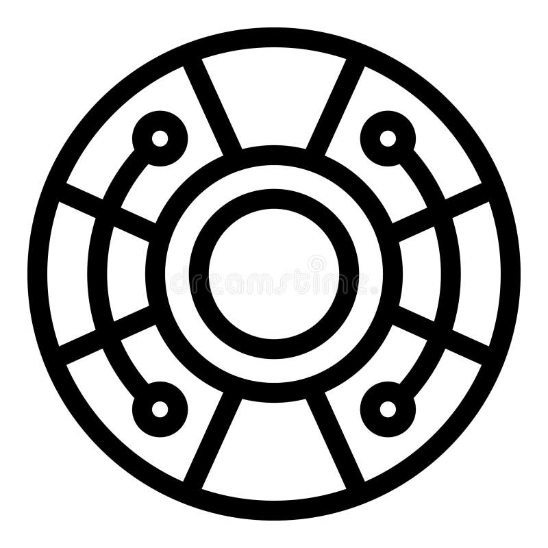 Abstract Circular Symbol Featuring Interconnected Lines and Nodes Stock ...
