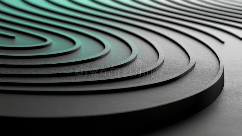 Abstract Circular Tech Patterns with Glowing Lines in a 3D Style Stock ...