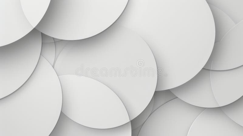 Abstract Circular White Paper Pattern Background Stock Illustration ...