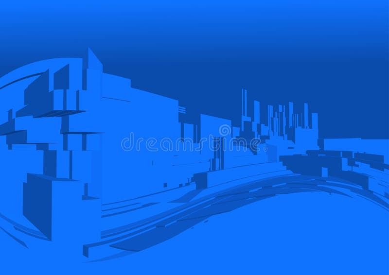 Abstract city stock vector. Illustration of vector, abstract - 4844175