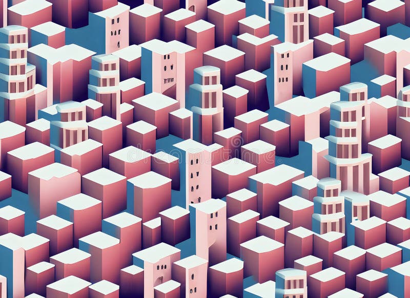 Abstract Building Seamless Minimal Pattern Background on Digital Art ...