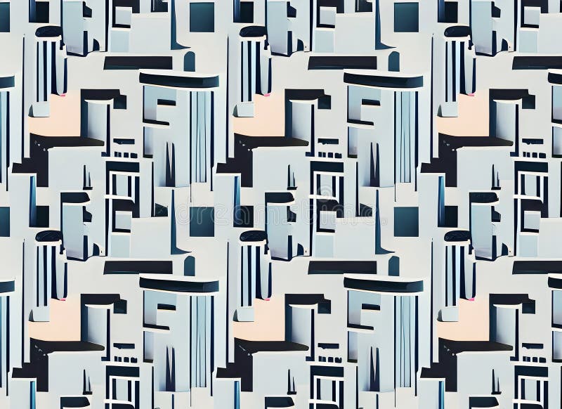 Abstract Building Seamless Minimal Pattern Background on Digital Art ...