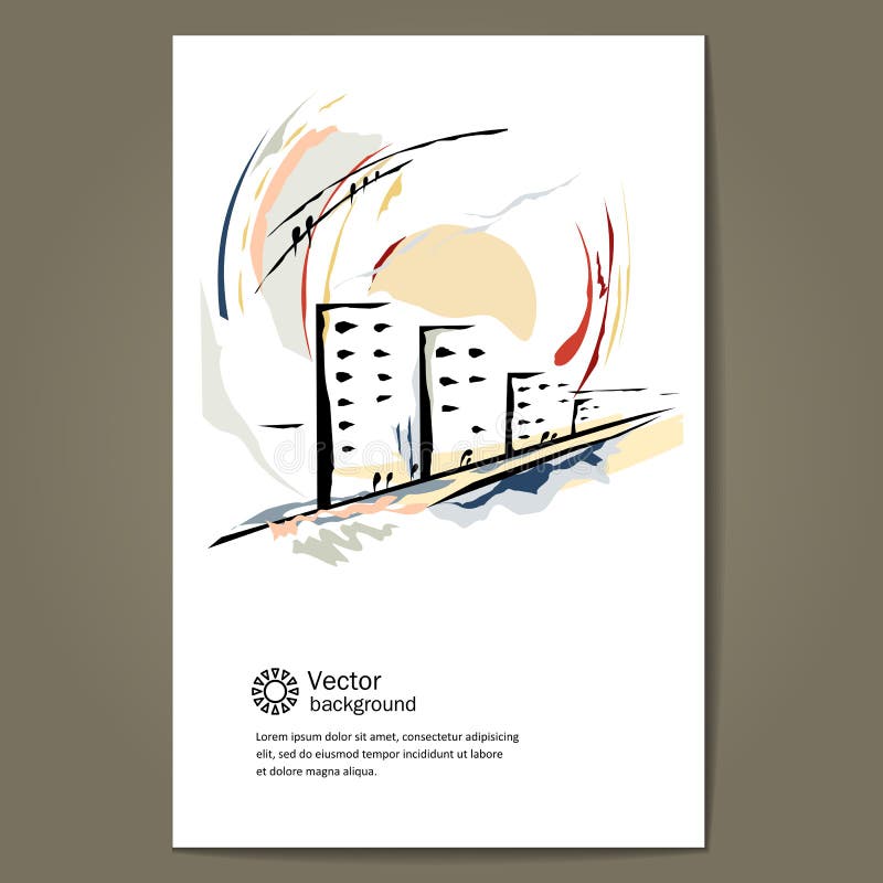 Abstract city stock vector. Illustration of internet - 49501808