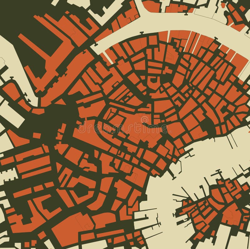 Abstract City Map Background Stock Vector - Illustration of direction ...