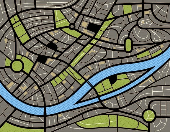 Abstract City Map Illustration Stock Illustrations – 65,637 Abstract ...