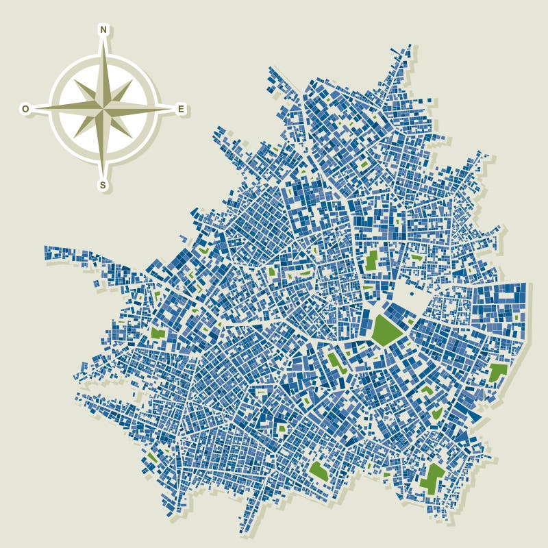 Abstract city map stock vector. Illustration of line - 112339517